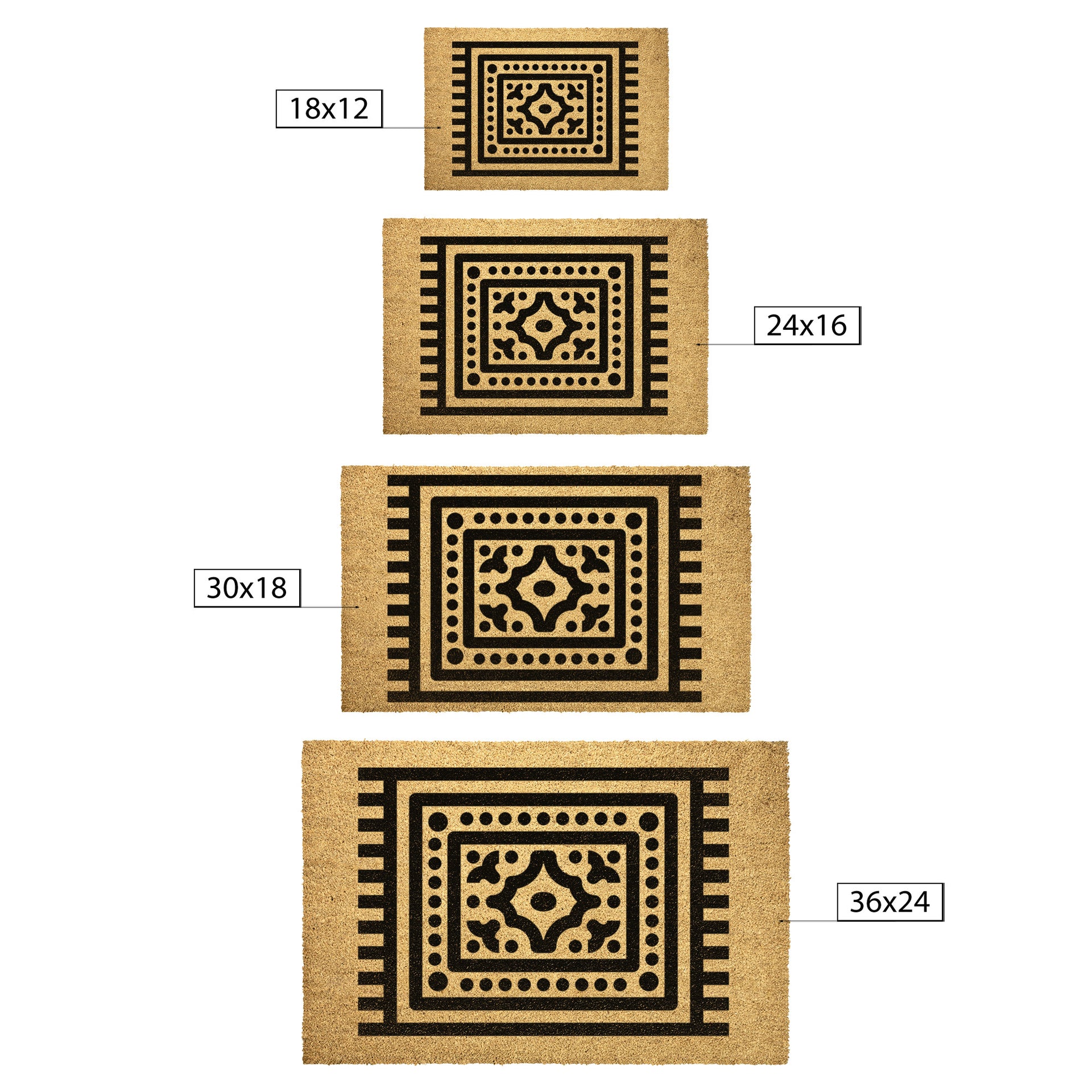 front door mat dimensions